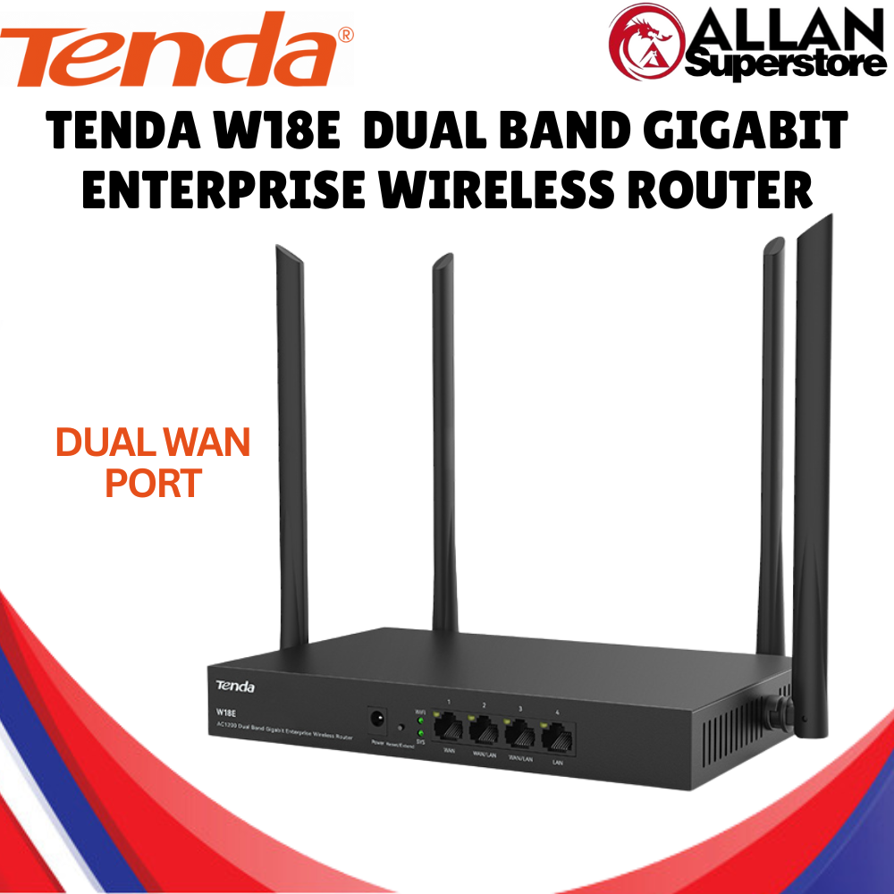 Tenda W18E 300Mbps WiFi Extender/Repeater | Dual Antenna, Signal ...