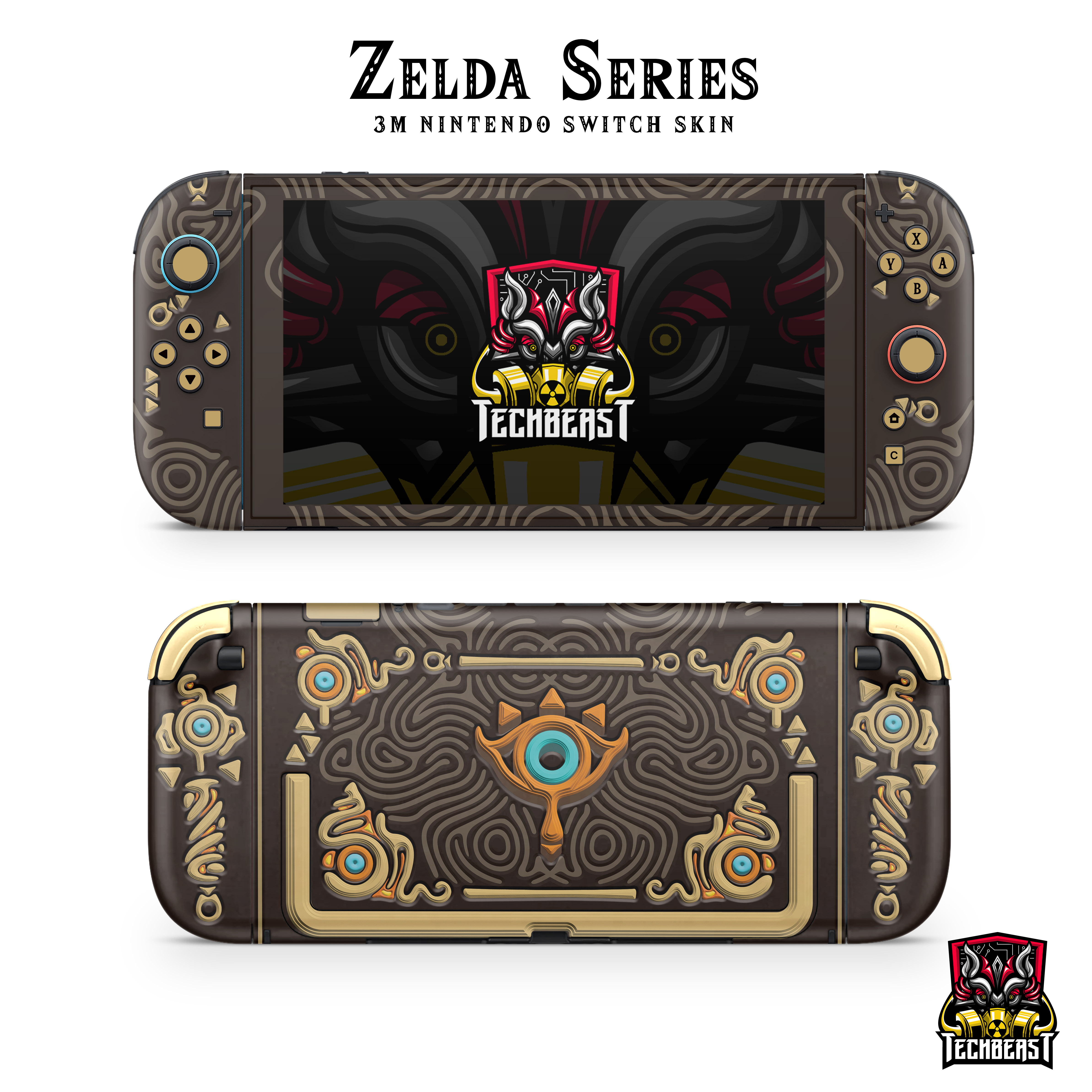 3M Zelda Nintendo Switch 1 2 OLED Lite Skin Wrap Vinyl Techbeast ...