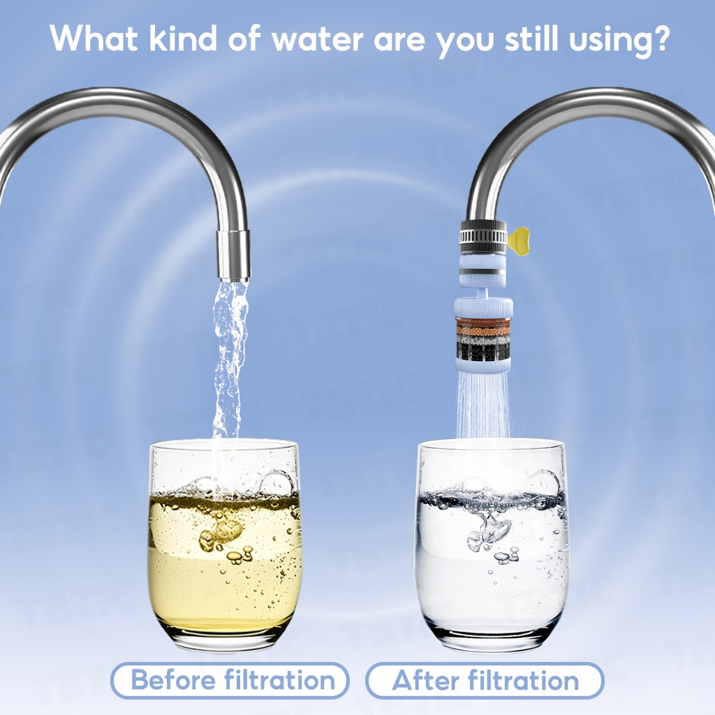 6 Layer Water Filter Faucet Filter 360 Flexible rotation Degree for ...
