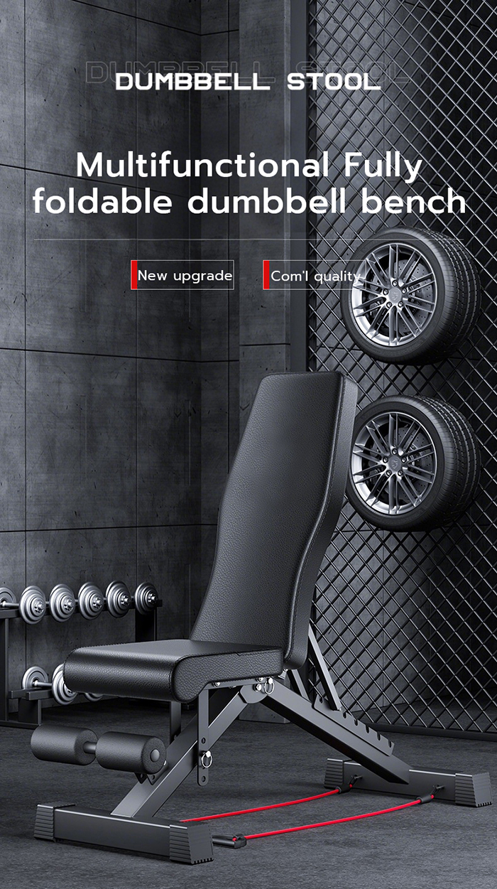 Dumbbell bench barbell board folding folding supine fitness chair ...