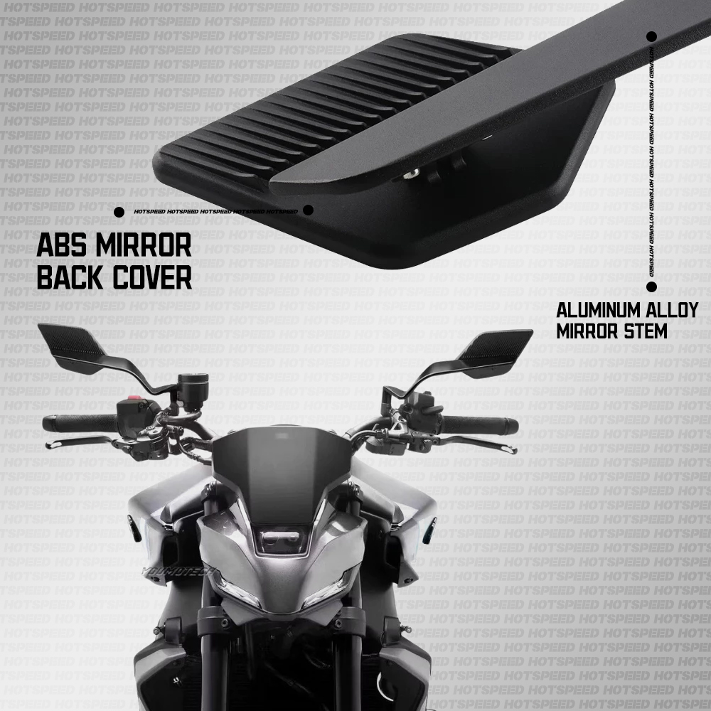 HOTSPEED Side Mirror For Motorcycle Wind Wing Rotating V5 Aerodynamic ...