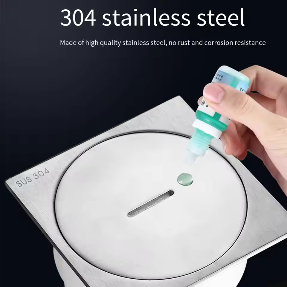 Clean Out Floor Drain Corrosion Resistant Square Drain With Odor ...