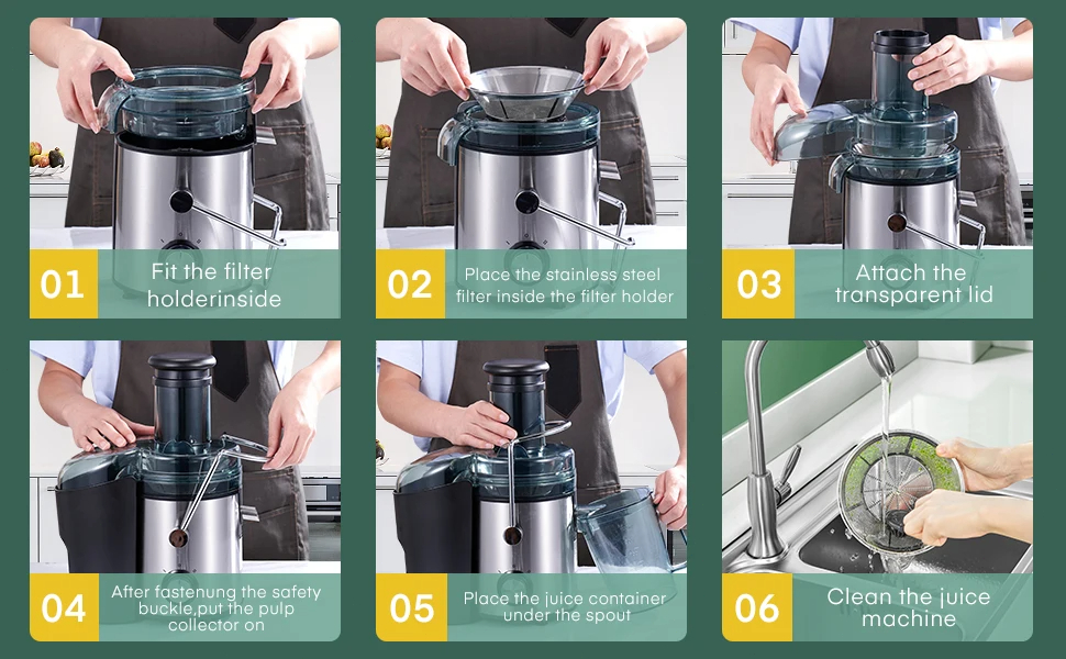 BOBO Electric Juicer Fruit and Vegetable Machine Large Capacity Heavy ...