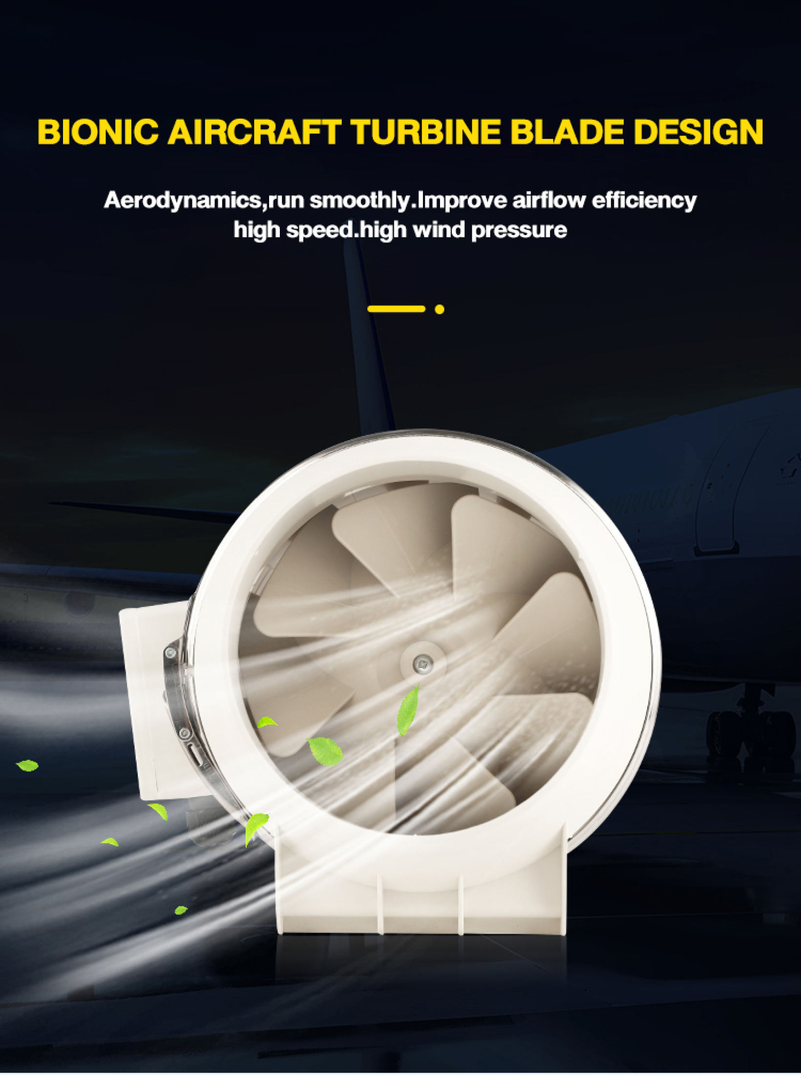 Exhaust Fan 4/ 6/ 8 inch High Suction Power Inverter Inline Duct Fan ...