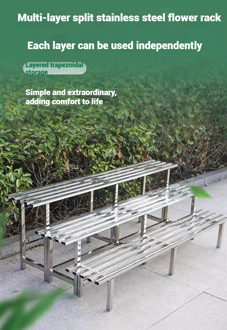 Stainless Steel Plant Stand Flower Stand Metal Pot Display Rack Plant ...