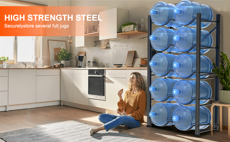 Water Gallon Rack Heavy Duty Mineral Water Stand Thickened Water ...