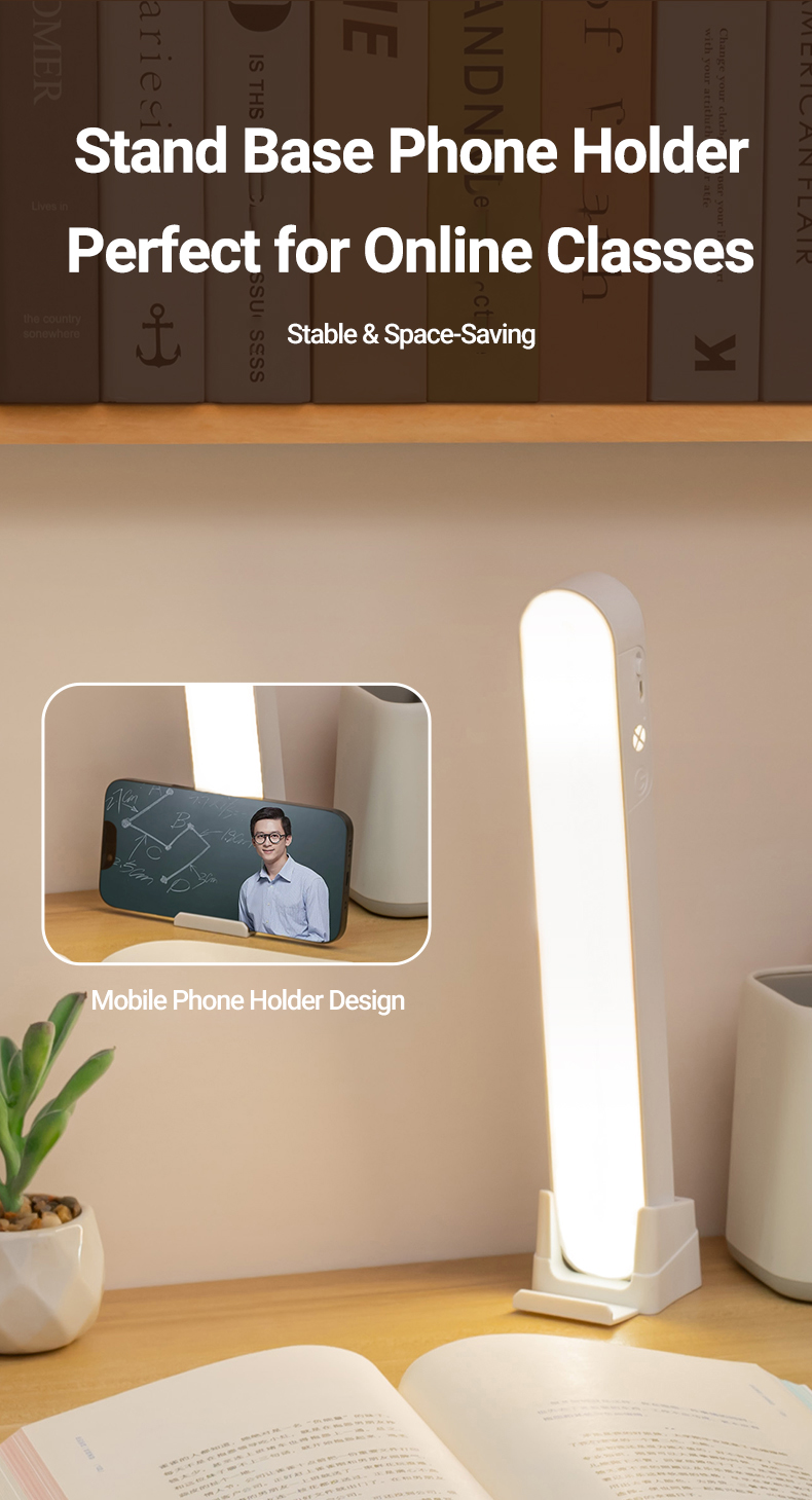 Magnetic LED Desk Lamp Rechargeable | Dimmable Table Light for Bedroom ...