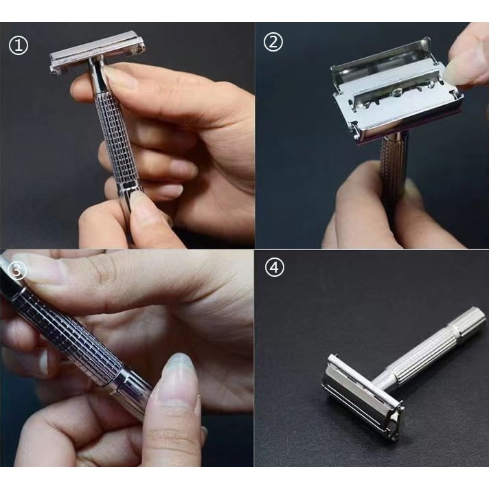 Vintage Double Edge Safety Razor for Men with Premium Blades Sturdy ...