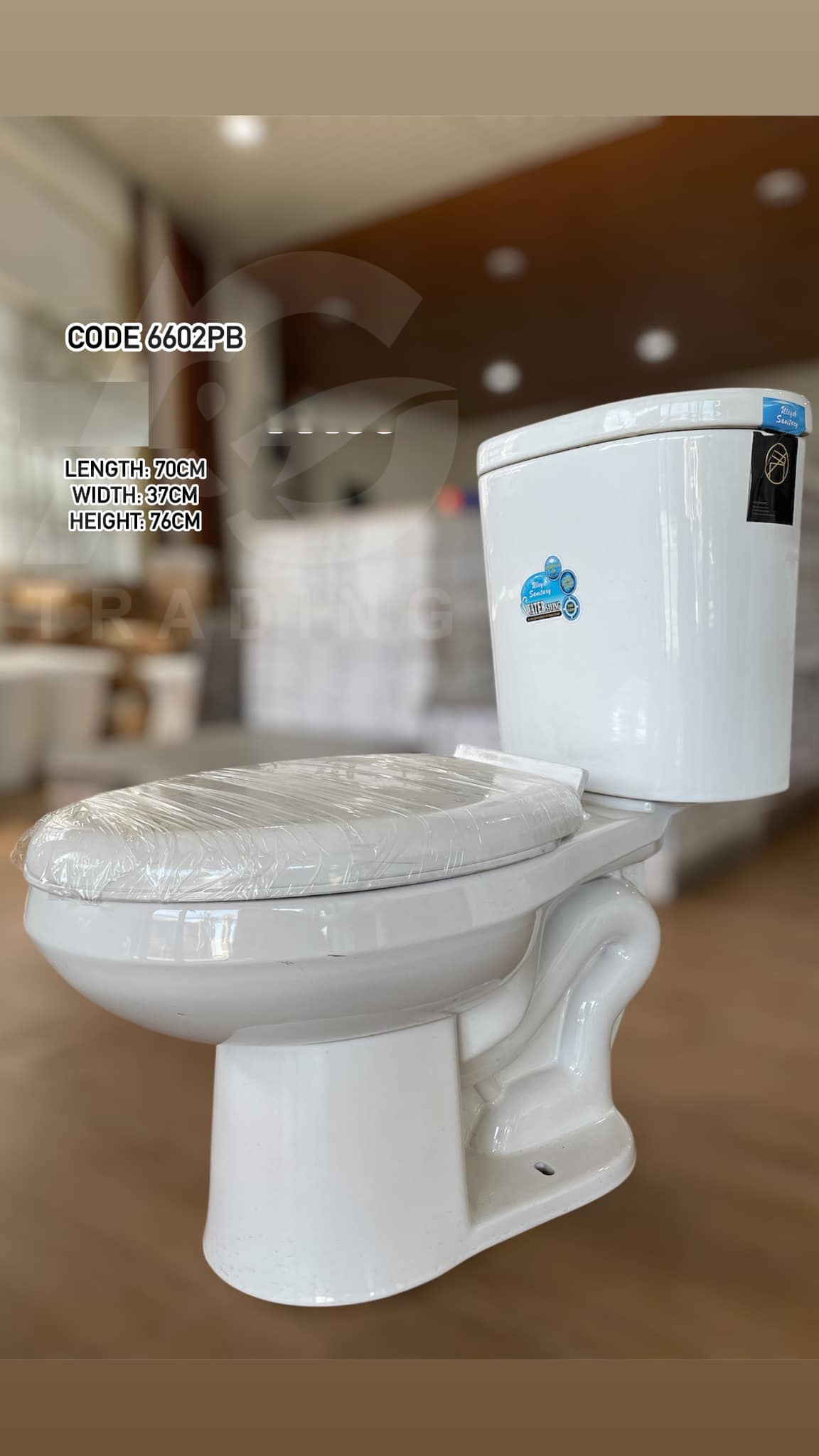 6602 Ceramic Water closet / Bathroom Toilet set / Floor discharge water ...