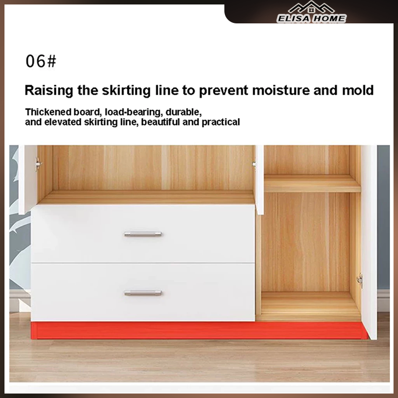 Wooden wardrobes, home bedroom wardrobes, simple cabinets with drawers ...