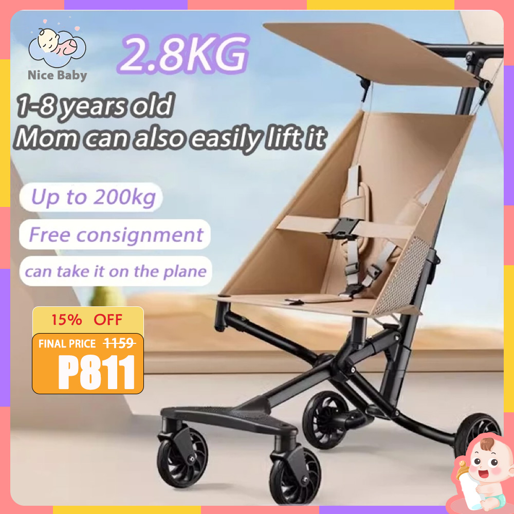 Lightweight Foldable Stroller For Baby With Sunshade Foldable Pocket ...