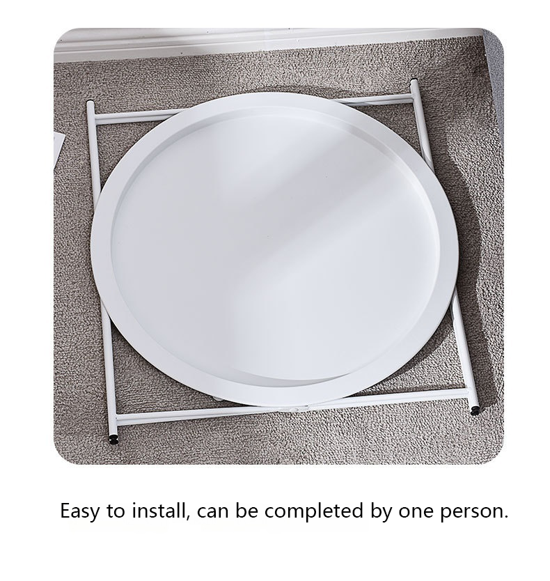 Metal Beside Table Coffee Table Living Room Tea Table Removable Tray ...