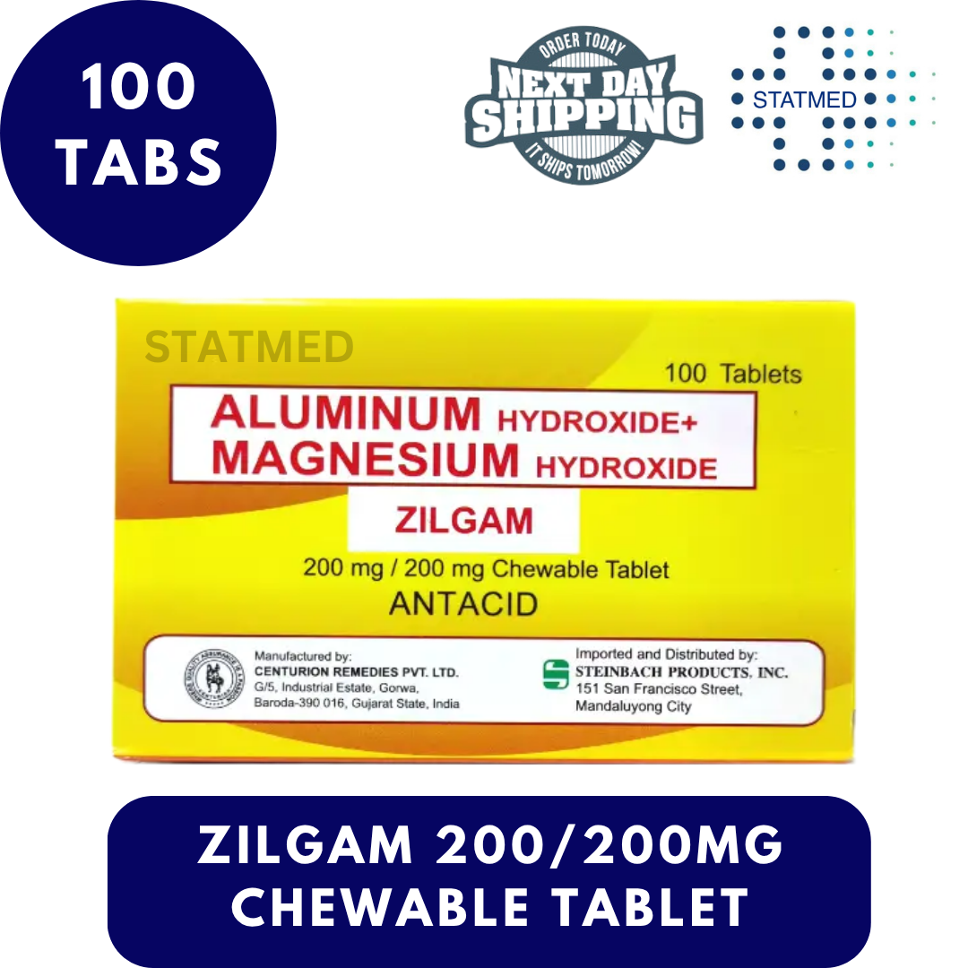 Zilgam Antacid Aluminum + Magnesium Hydroxide Chewable Tablet Kremil-S ...