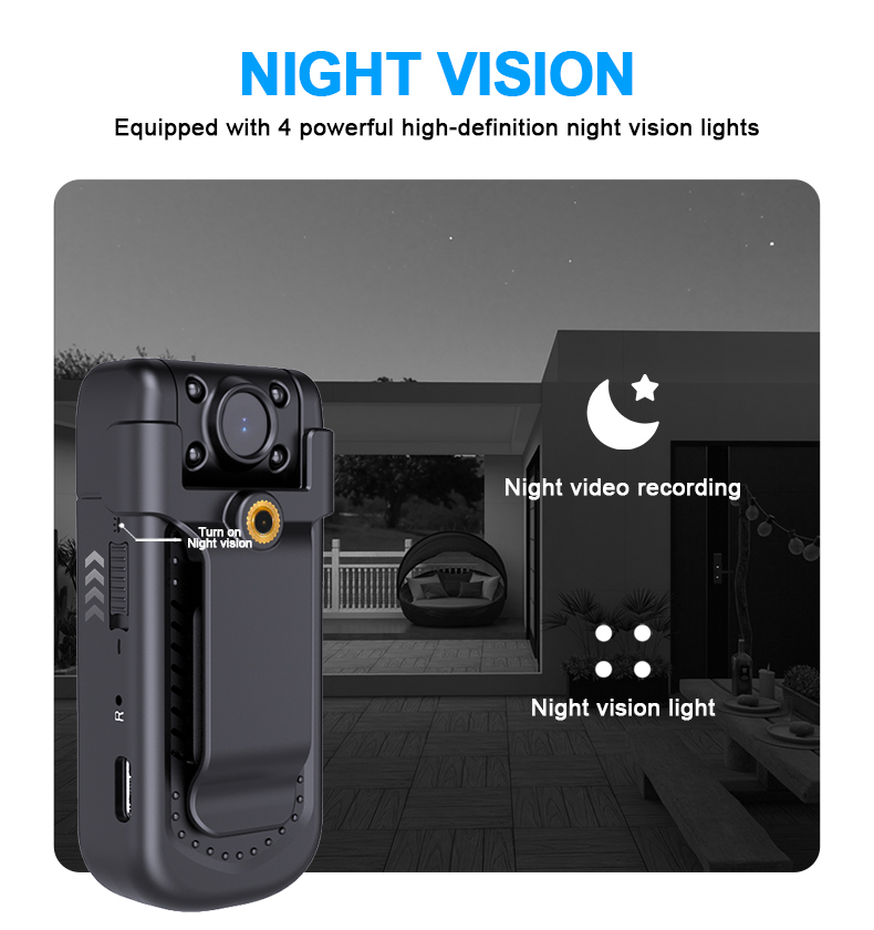 Action Camera HD 1080p body outdoor cctv camera wifi waterproof ...
