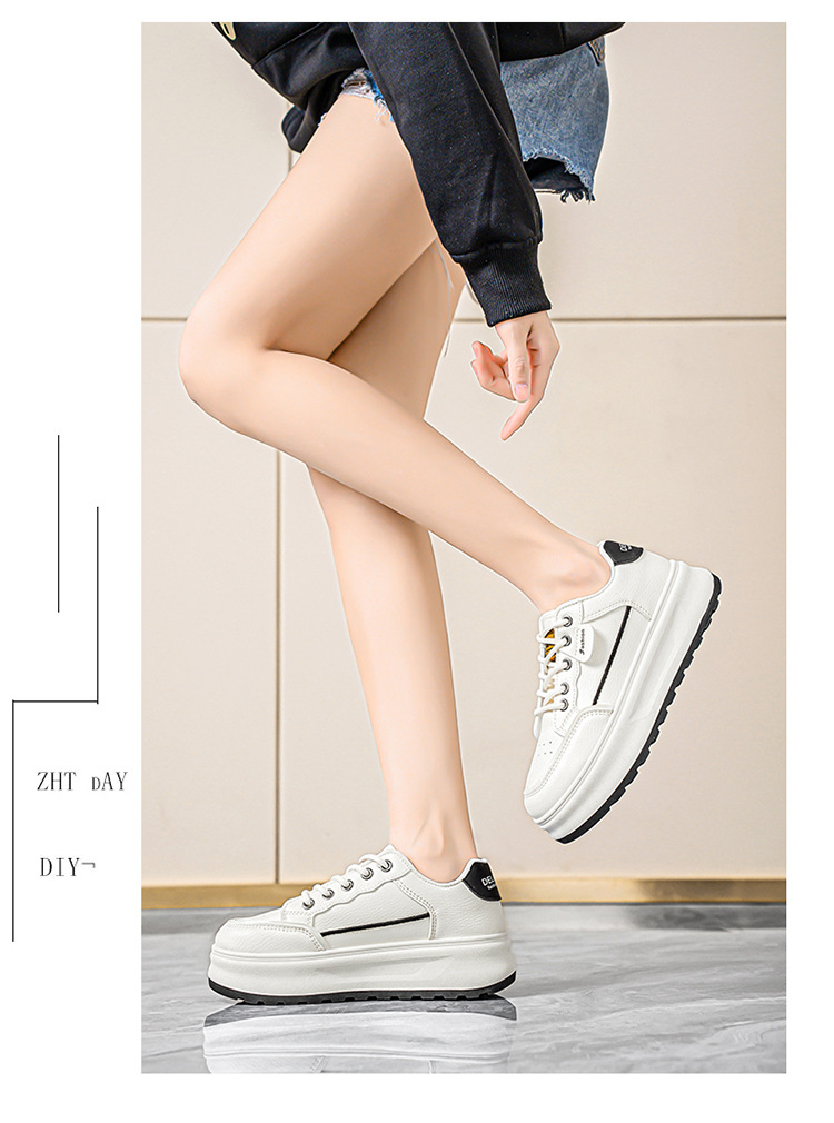 「KAEVE」2025 casual chunky fashion white sneakers shoes for women ...