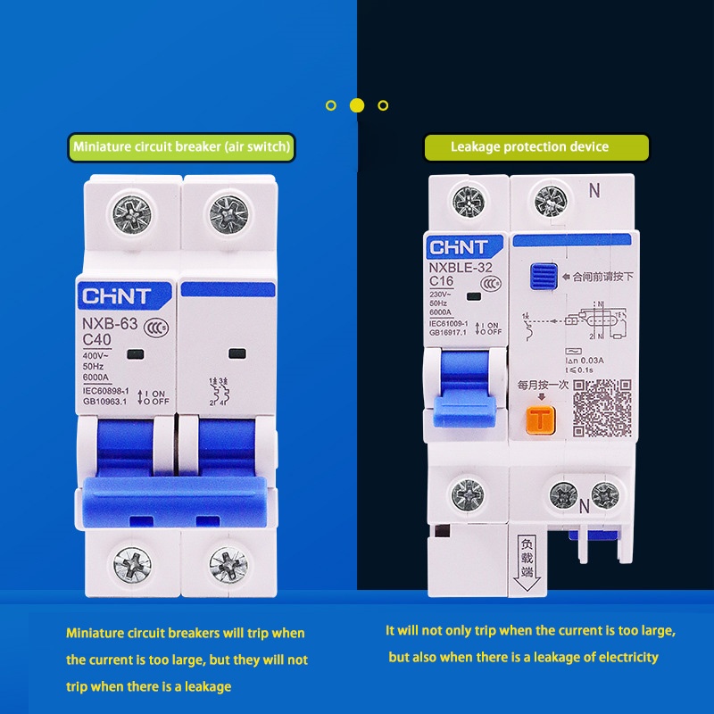 CHINT Electric Circuit Breaker(2P 20A-32A) Electric Circuit Breaker 2-Way Distribution Box Combo ...