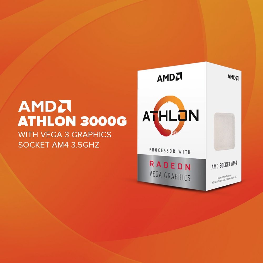 Itw | AMD Athlon 3000G MPK (Tray Type) 3.5GHz, 2 Cores, 4 Threads ...