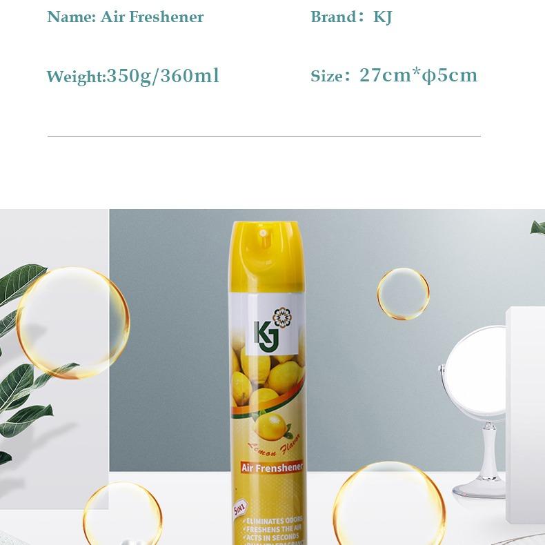 KJ air freshener sprays scent for home 360ml room spray scent 5 scents ...