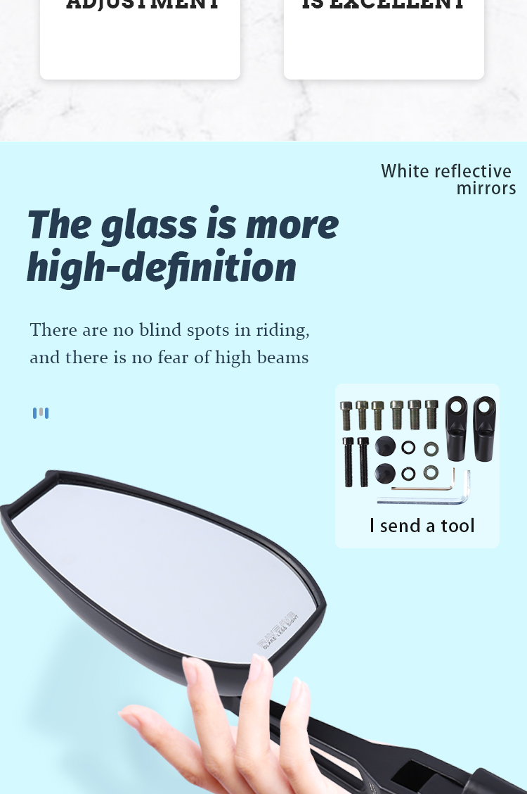 Street King Side Mirror V2 V3 honda click 125i For Motorcycle Explosion ...