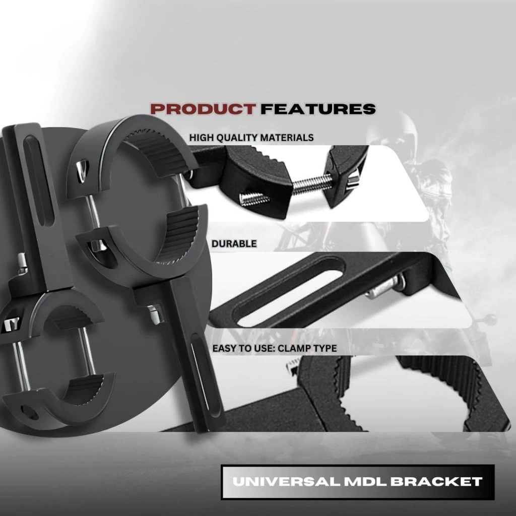 20-38MM/38-60MM MDL BRACKET CLAMP TYPE FOR MOTORCYCLE UNIVERSAL ...