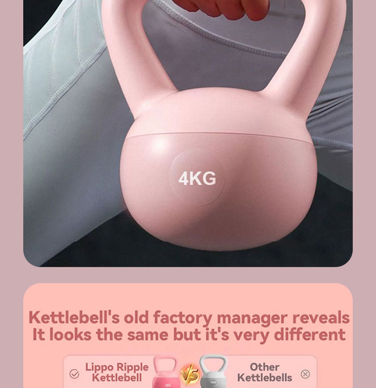 Soft Kettlebell 4/6/8KG High Security Soft Shell PVC Kettlebell Home Workout Fitness Equipment ...