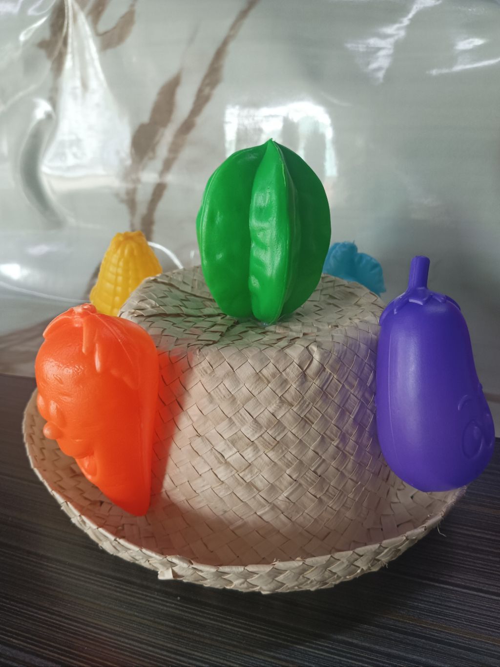 BURI HAT WITH PLASTIC FRUITS FOR NUTRITION MONTH | Shopee Philippines