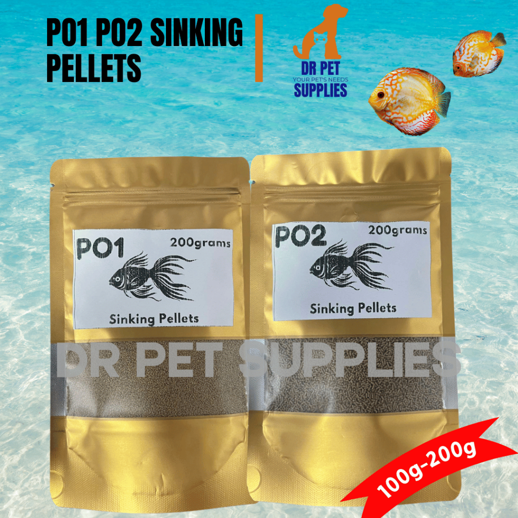 P01 P02 PO1 PO2 TATEH VANNAMEI FISH FOOD SINKING PELLET ORNAMENTAL ...