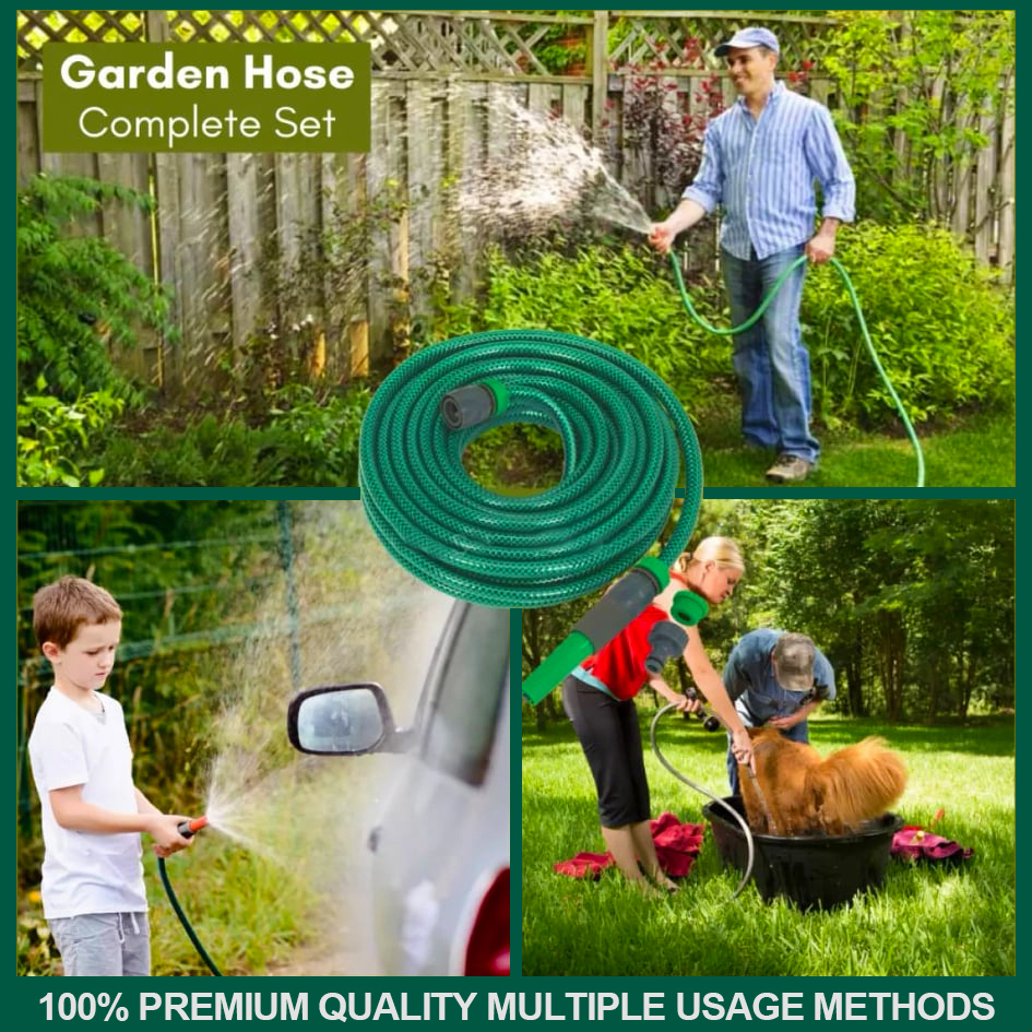 1/2 Inch Water Hose Set Pvc Garden Hose for Gardens And Cleaning 1m/5m ...
