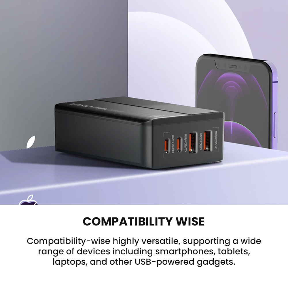 TYLEX XE06 Super Fast Charging 65w Desktop Charger 1.5 Meter Cord ...