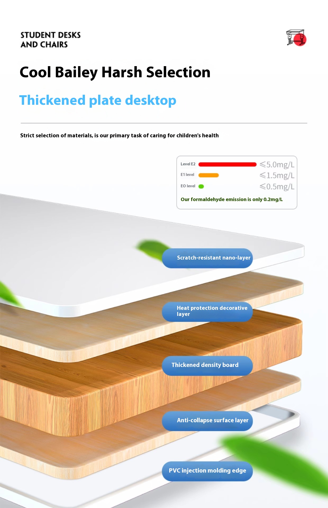 【COD】Study Table for Kids with Chairs adjustable with reading stand 3 ...