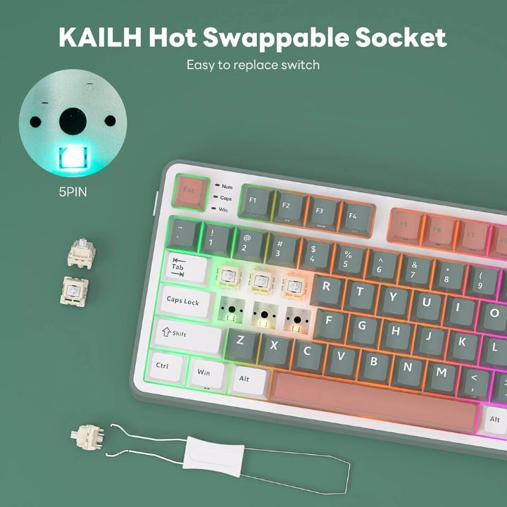 RK Royal Kludge RK S98 98 Key Tri-Mode RGB Wired Bluetooth 2.4G ...