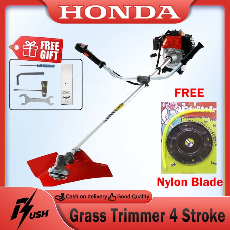 GX35 Grass Cutter Trimmer 4 Stroke/2 Stroke Lawn Mower with Big Frame ...