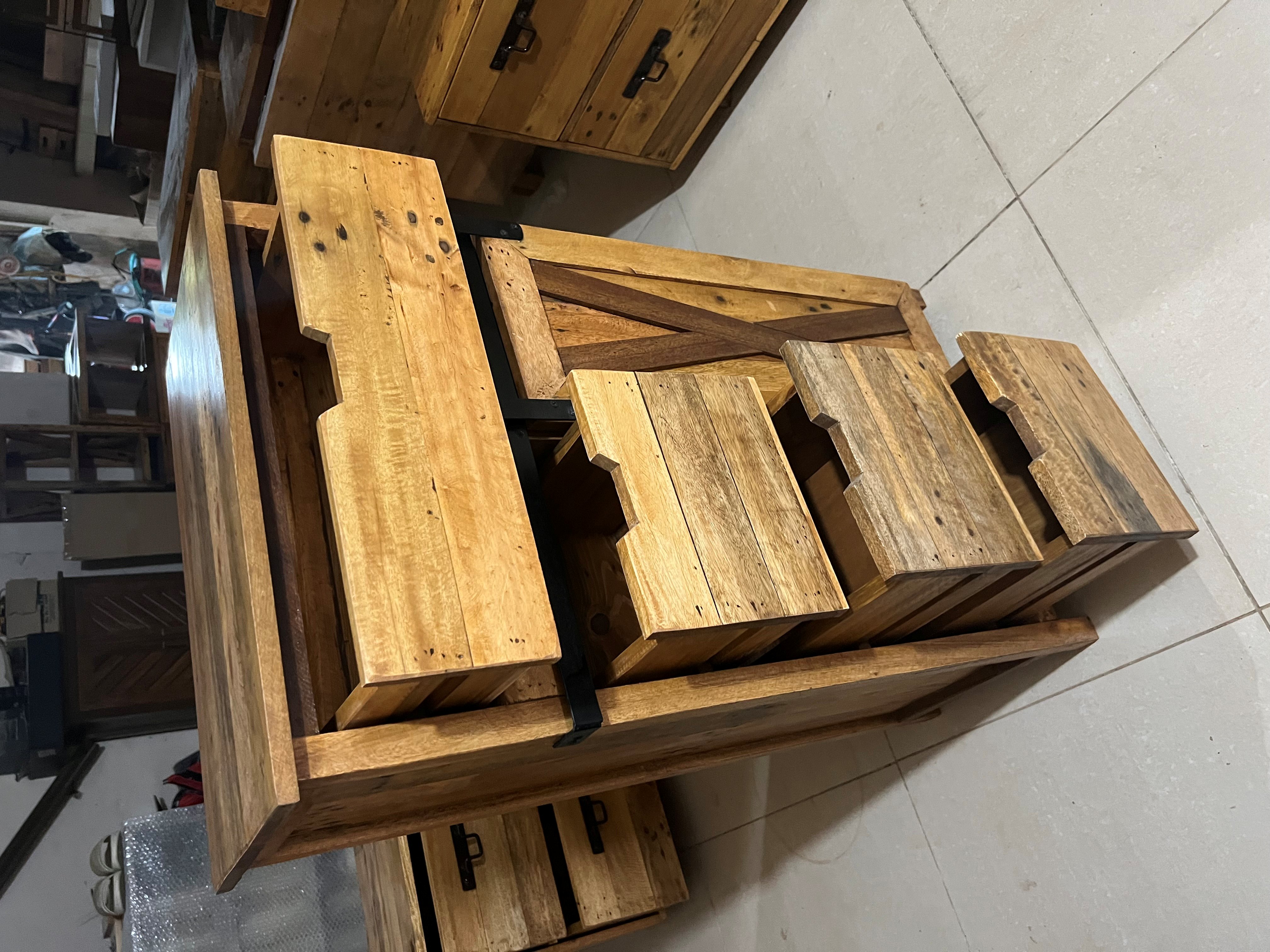 Solid Wood Slim Barn Door Drawer Cabinet – Rustic Farmhouse Organizer ...