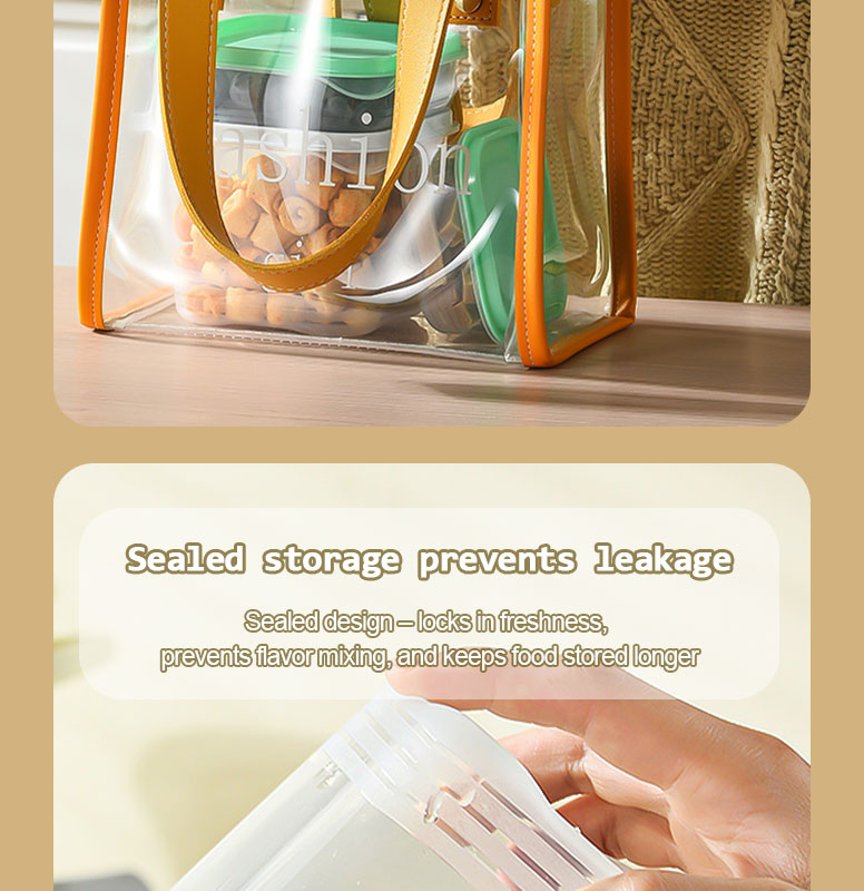 6Pcs Sealed Kitchen Refrigerator Freezer Storage Box Fruits Meat Keep ...