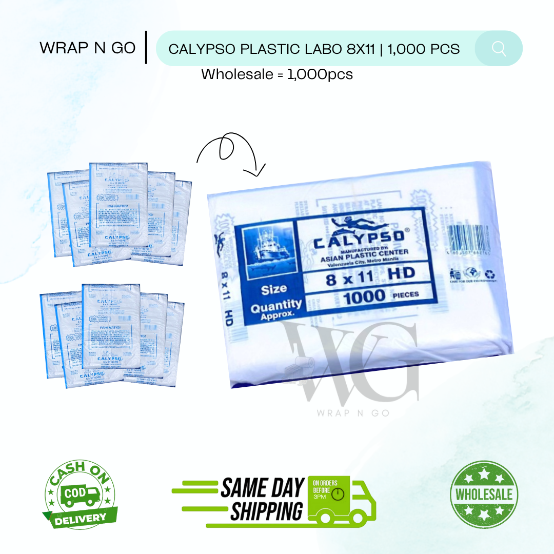 WnG Calypso Plastic Labo Bag 8x11 & 10x14 inches | Clear Poly Bag ...