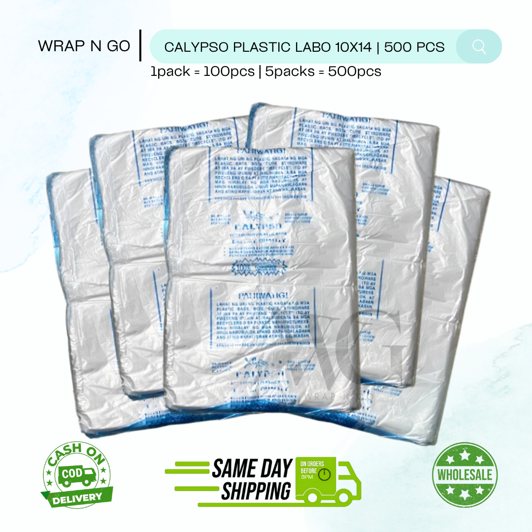 WnG Calypso Plastic Labo Bag 8x11 & 10x14 inches | Clear Poly Bag ...
