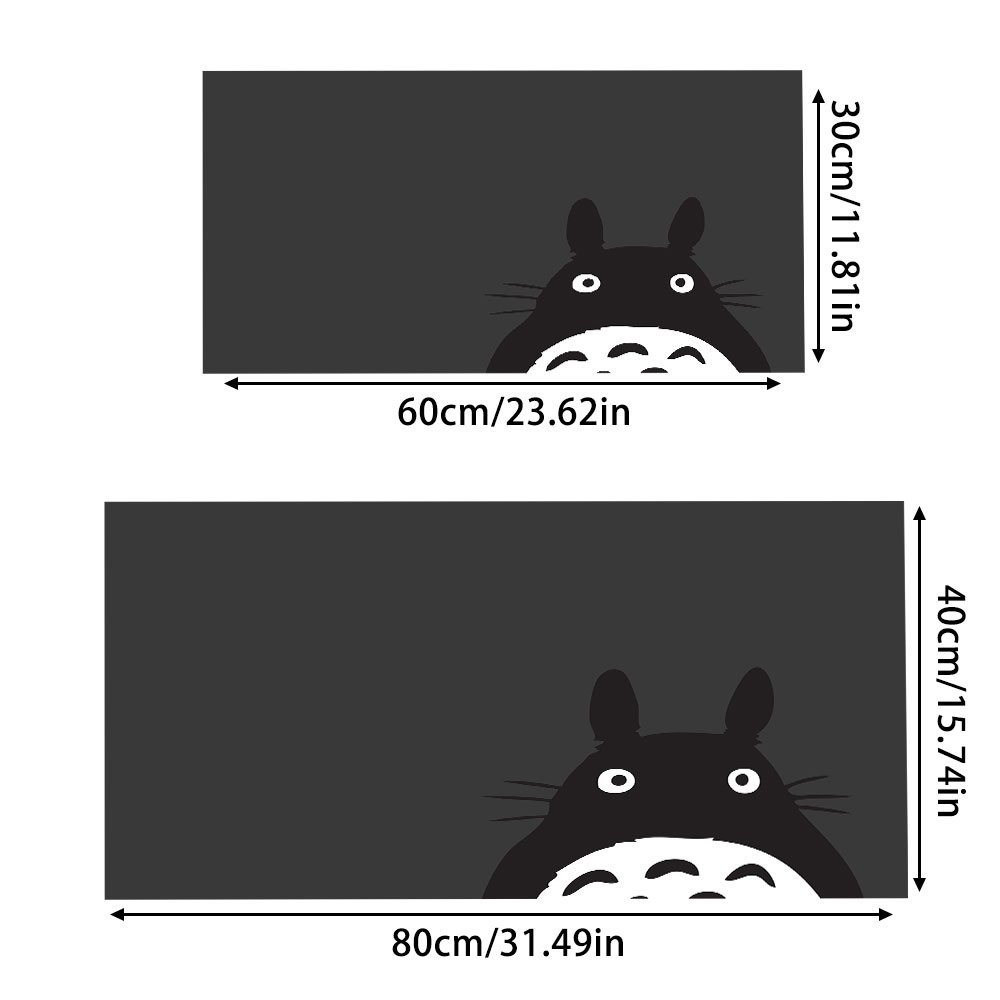 Totoro Large Mouse Pad Non-Slip Desk Keyboard Pad Mat Gaming Mouse Pad ...