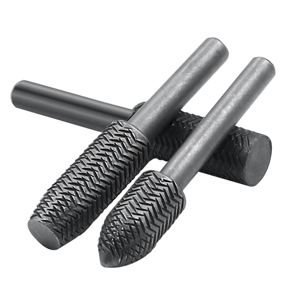 5Pcs Rotary Rasp File Set Steel File Router Grinding Burr 6mm Shank ...