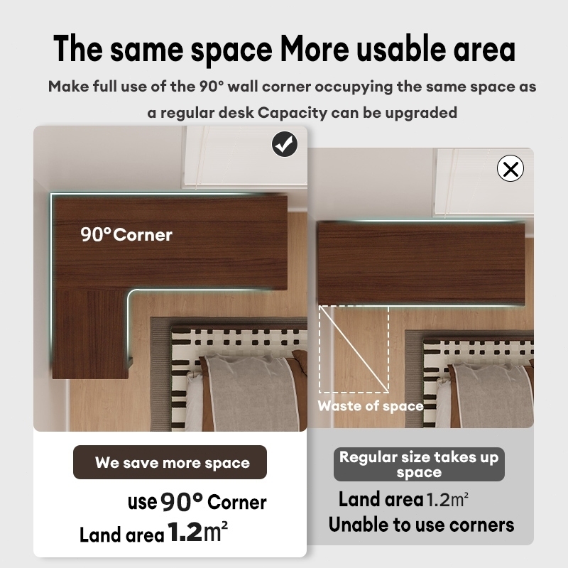 【Safe Package】Corner Desk L-shaped Office Desk Table Computer Table ...