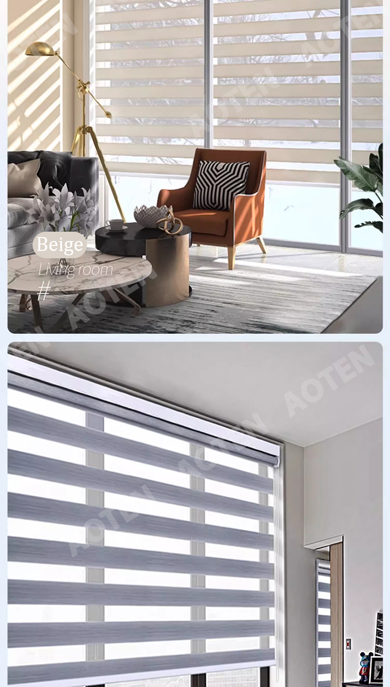 180cm/160cm Curtain Blinds for Windows Korean Blinds Venetians Duo Roller Blackout Roller ...