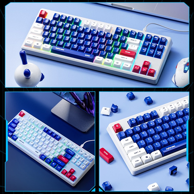Inphic Wired Gaming Keyboard And Mouse Set With Mousepad Mecha Design ...