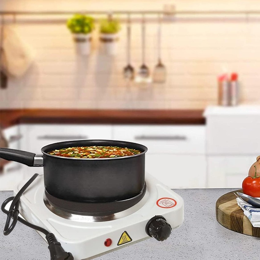 Hot Plate 1000W Cooktop Single Electric Burner Portable Hot Plate ...