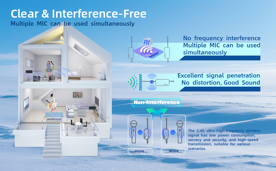 SM58 Dual Floating Mic dynamic microphone Dual Handheld Mic wireless ...