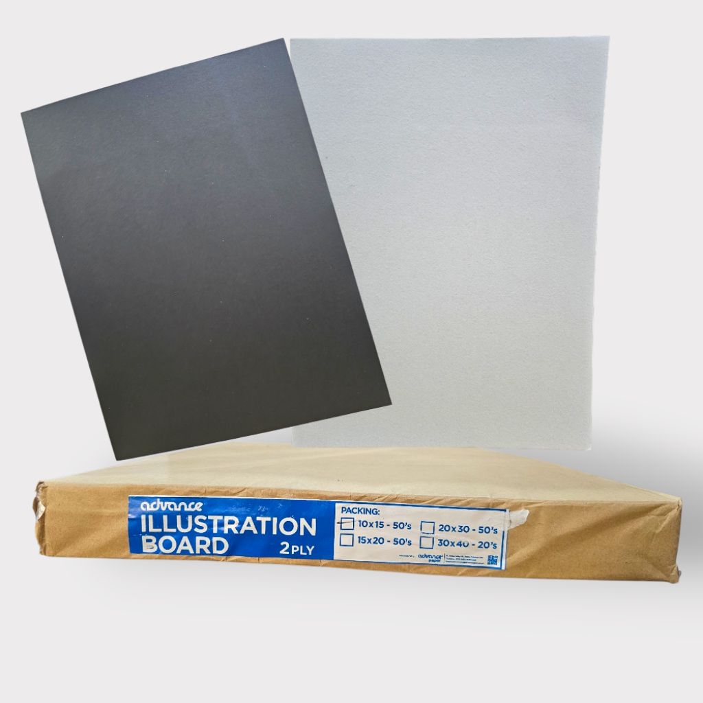 Advance Illustration Board 1/4- 15"x20" Pack of 50 Pieces 2 PLY ...