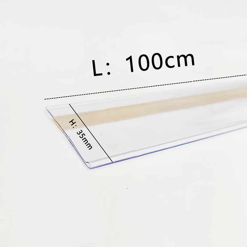 5pcs Transparent Shelves Price Label Display Strip,for Supermarket Shop ...