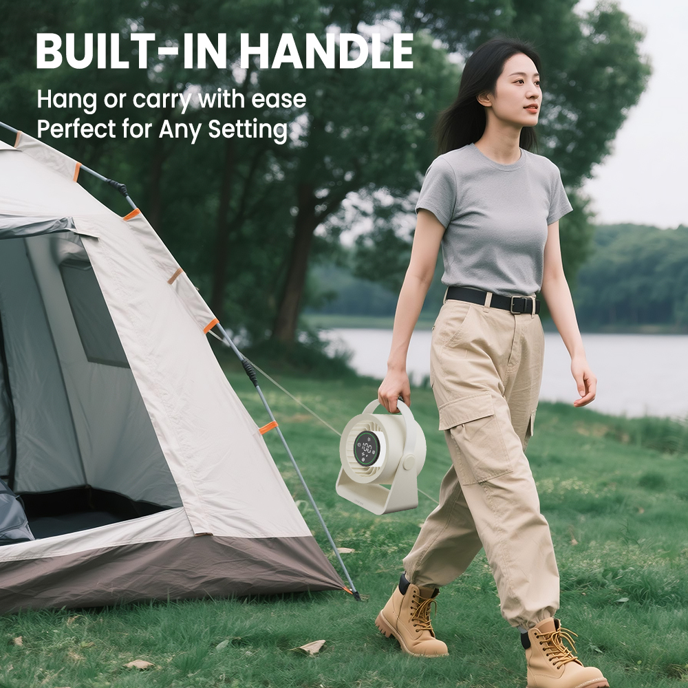 Orashare DF03L Max 20000mAh Rechargeable Desk Fan with LED Light 100 ...