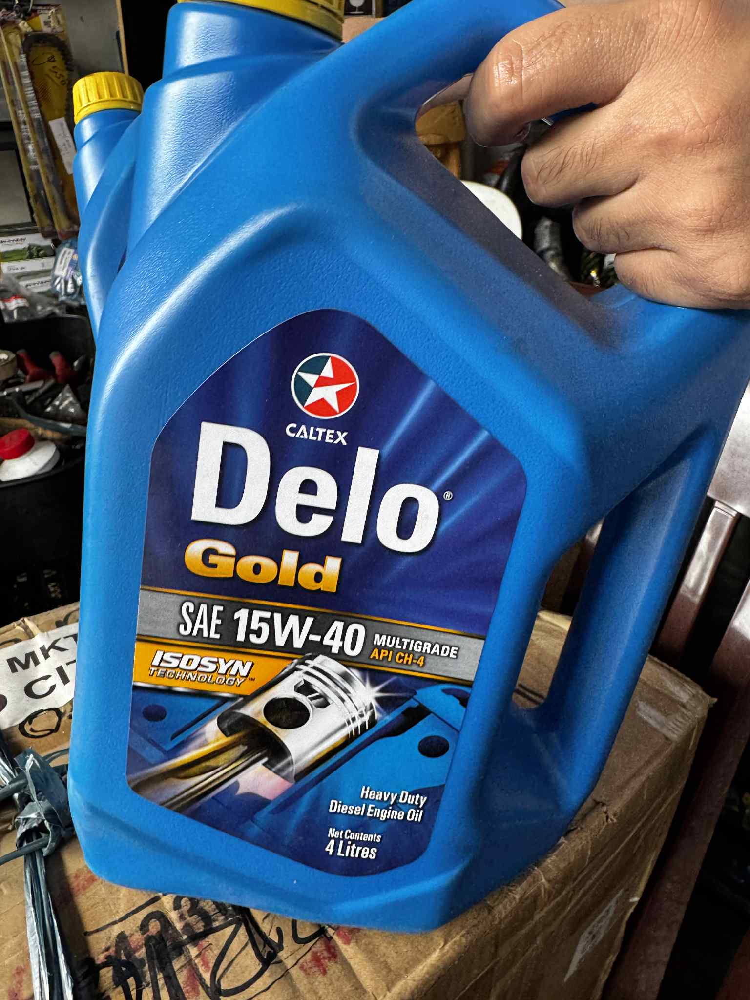 CALTEX DELO GOLD 4L Caltex DELO Gold MultiGrade 15W40 Heavy Duty Diesel ...