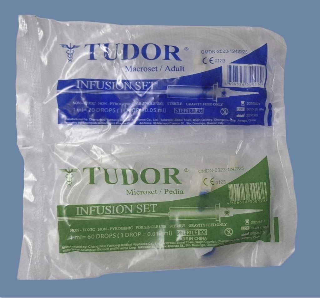 TUDOR Infusion Set Microset/Macroset Pedia/Adult | Shopee Philippines