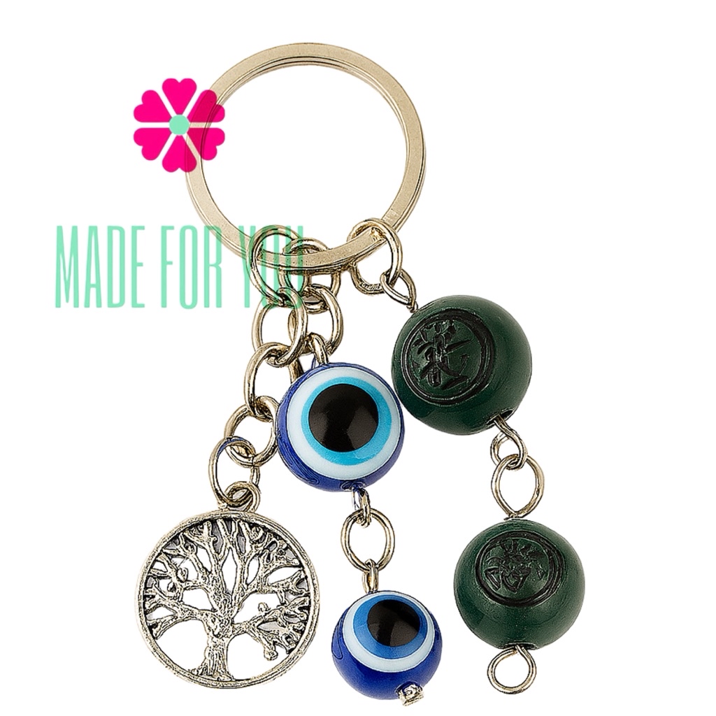 MFY 3in1 evil eye, money tree & green mantra protection lucky charm ...
