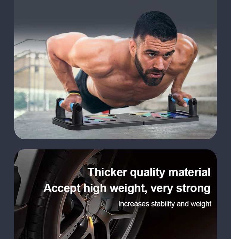 12 in 1 Push-up Bracket Board System Portable Fitness Body Building ...